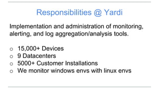 Monitoring Is Never Done | PPTX