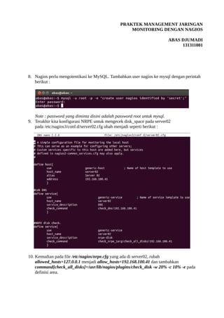 Monitoring jaringan dengan nagios | PDF
