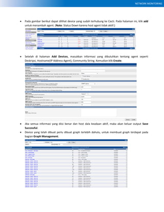 Monitoring Jaringan Komputer dan Server di GNS3 | PDF