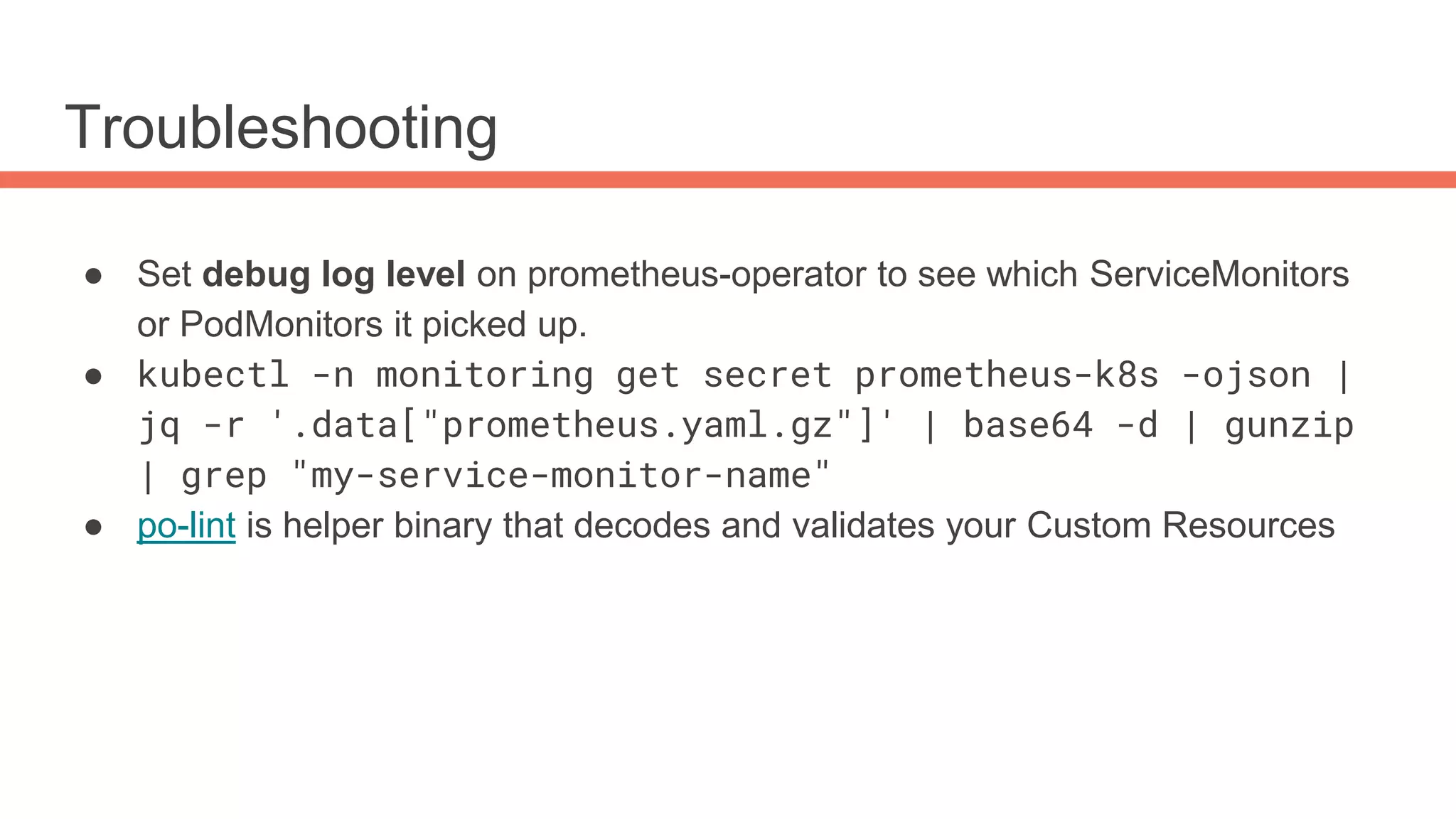 Monitoring Kubernetes With Prometheus Operator Pptx Operating Systems Computer Software