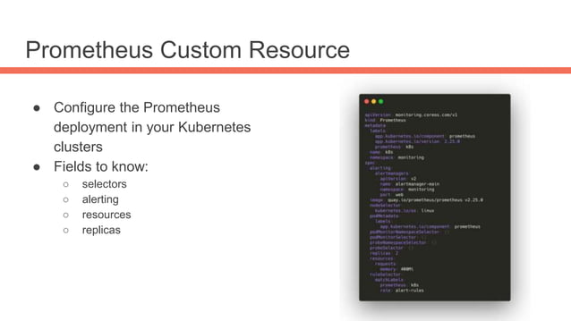 Monitoring kubernetes with prometheus-operator | PPT