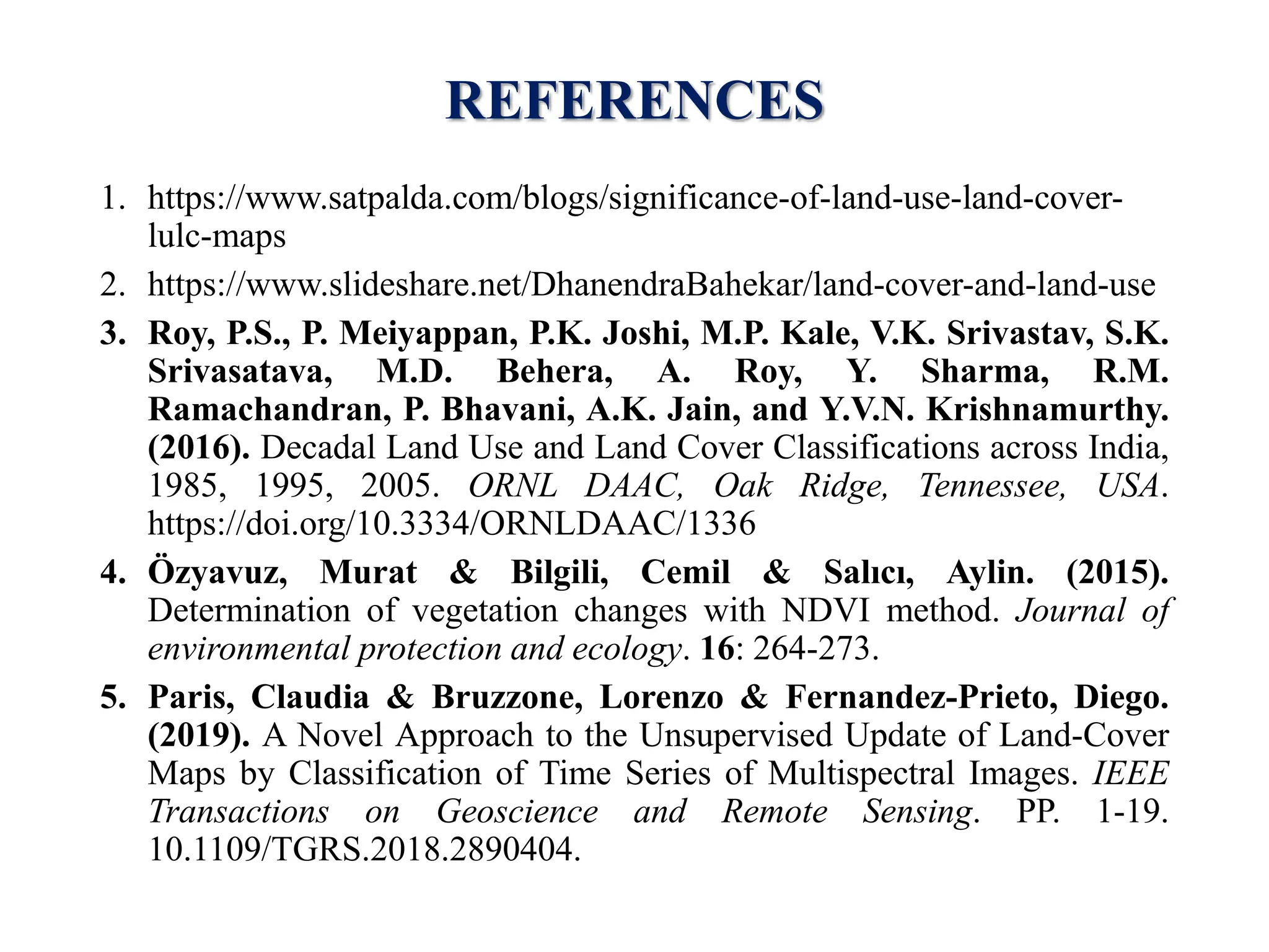 Monitoring Land Use and Land Cover through Remote Sensing and GIS | PPTX
