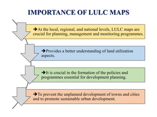 Monitoring Land Use and Land Cover through Remote Sensing and GIS | PPTX