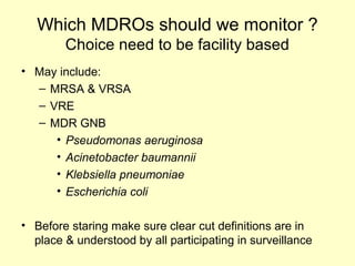 Monitoring mdro in healthcare | PPT