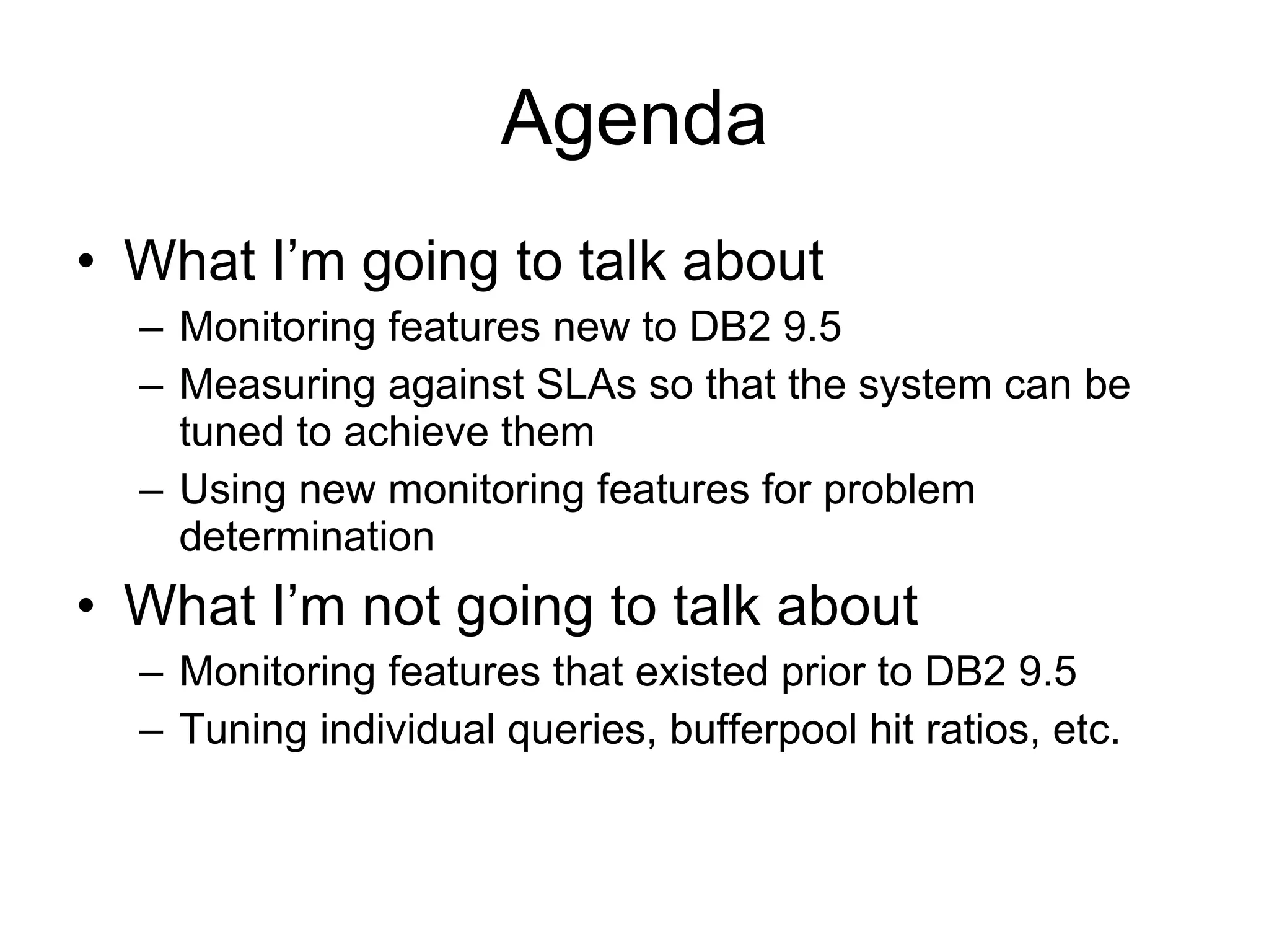 DB2 Workload Manager Histograms | PPT