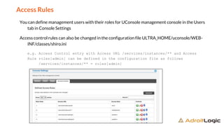 Monitoring multiple ultra esb instances with u console | PPT