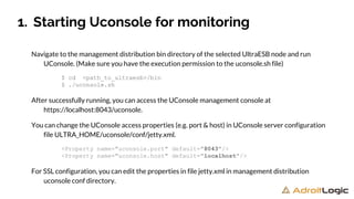 Monitoring multiple ultra esb instances with u console | PPT