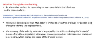 Monitoring ocean currents using satellite sensors | PPT
