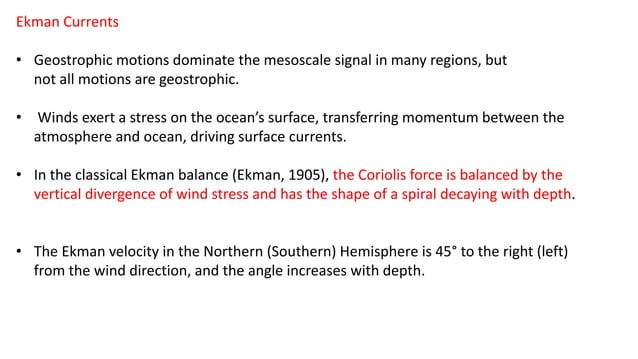 Monitoring ocean currents using satellite sensors | PPT