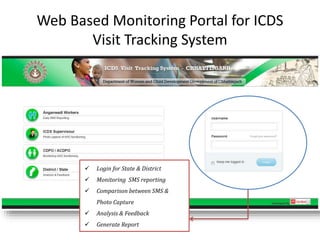 Monitoring of icds functioning through visit tracking (Anganwadi ...