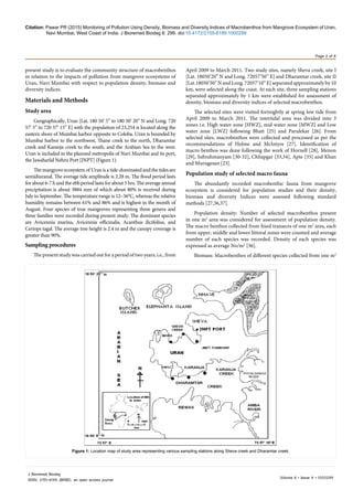 Monitoring of pollution using density, biomass and diversity indices of ...