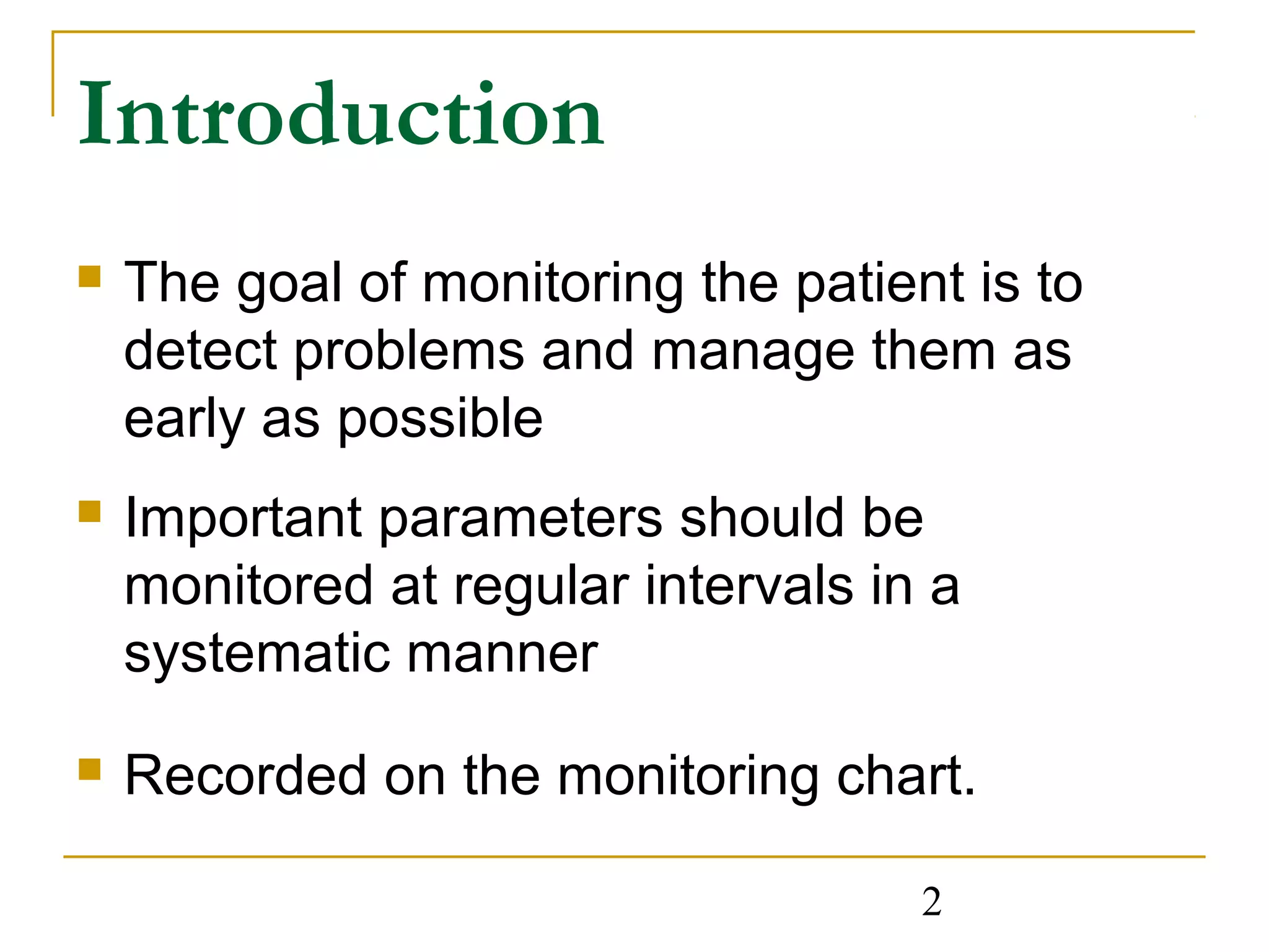 Monitoring of patient in intensive care unit (ICU) | PPT