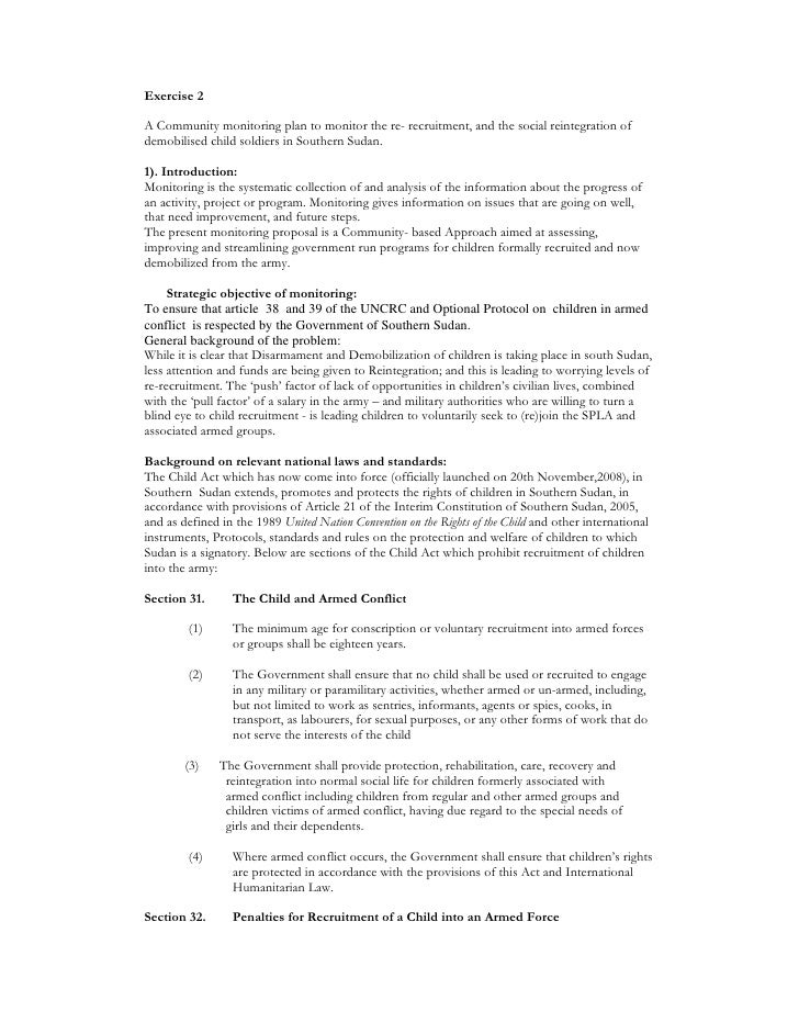 Monitoring Plan - Sample