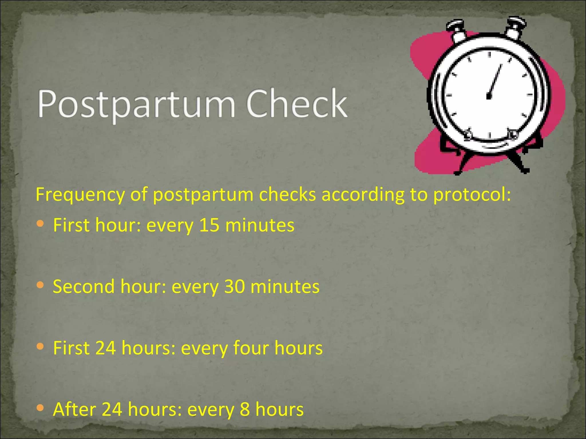 Monitoring Postpartum Recovery Pp Inservice | PPT | Pregnancy ...