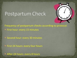 Monitoring Postpartum Recovery Pp Inservice | PPT | Pregnancy ...