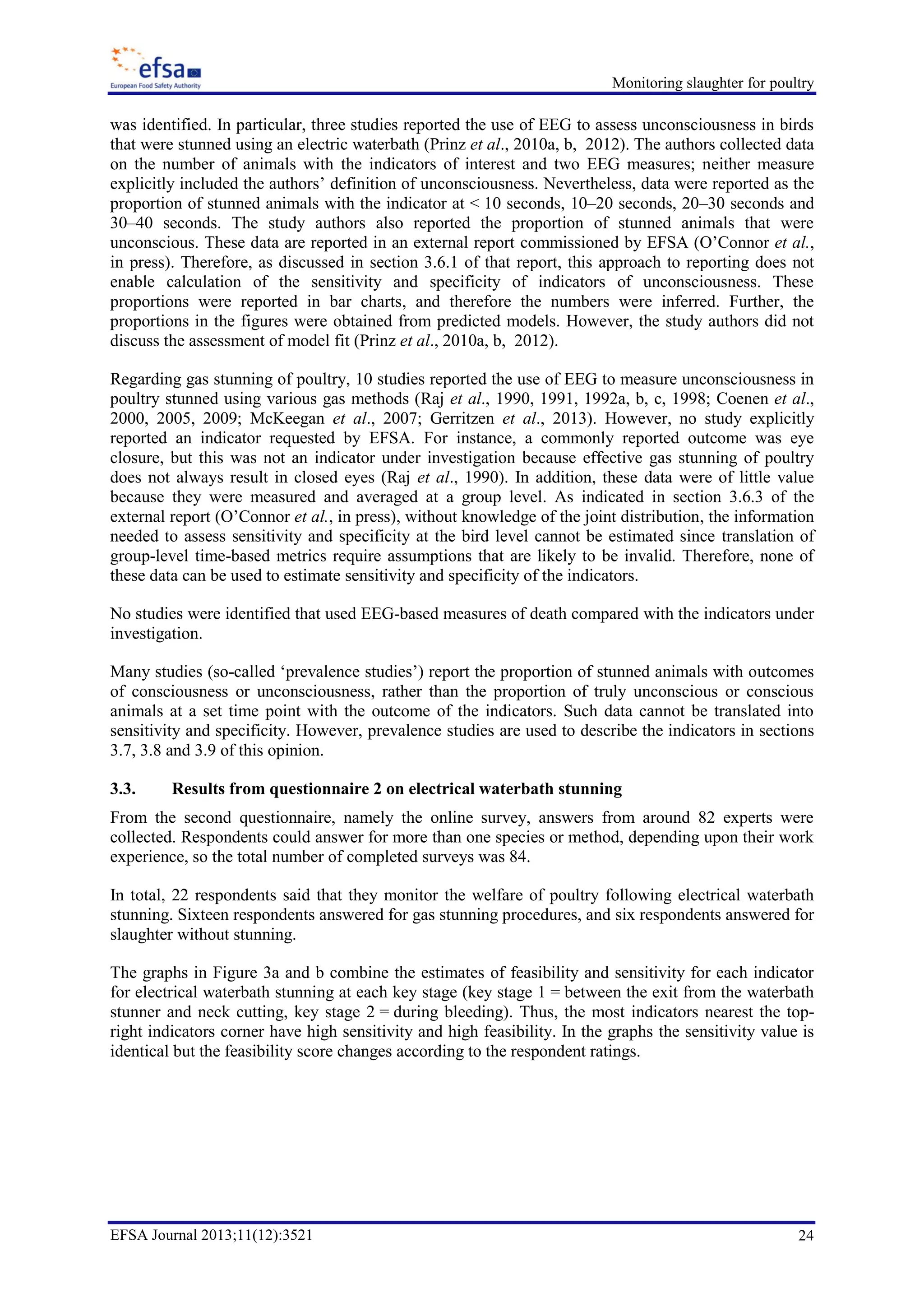EFSA AHAW report on monitoring procedures at poultry slaughterhouses | PDF