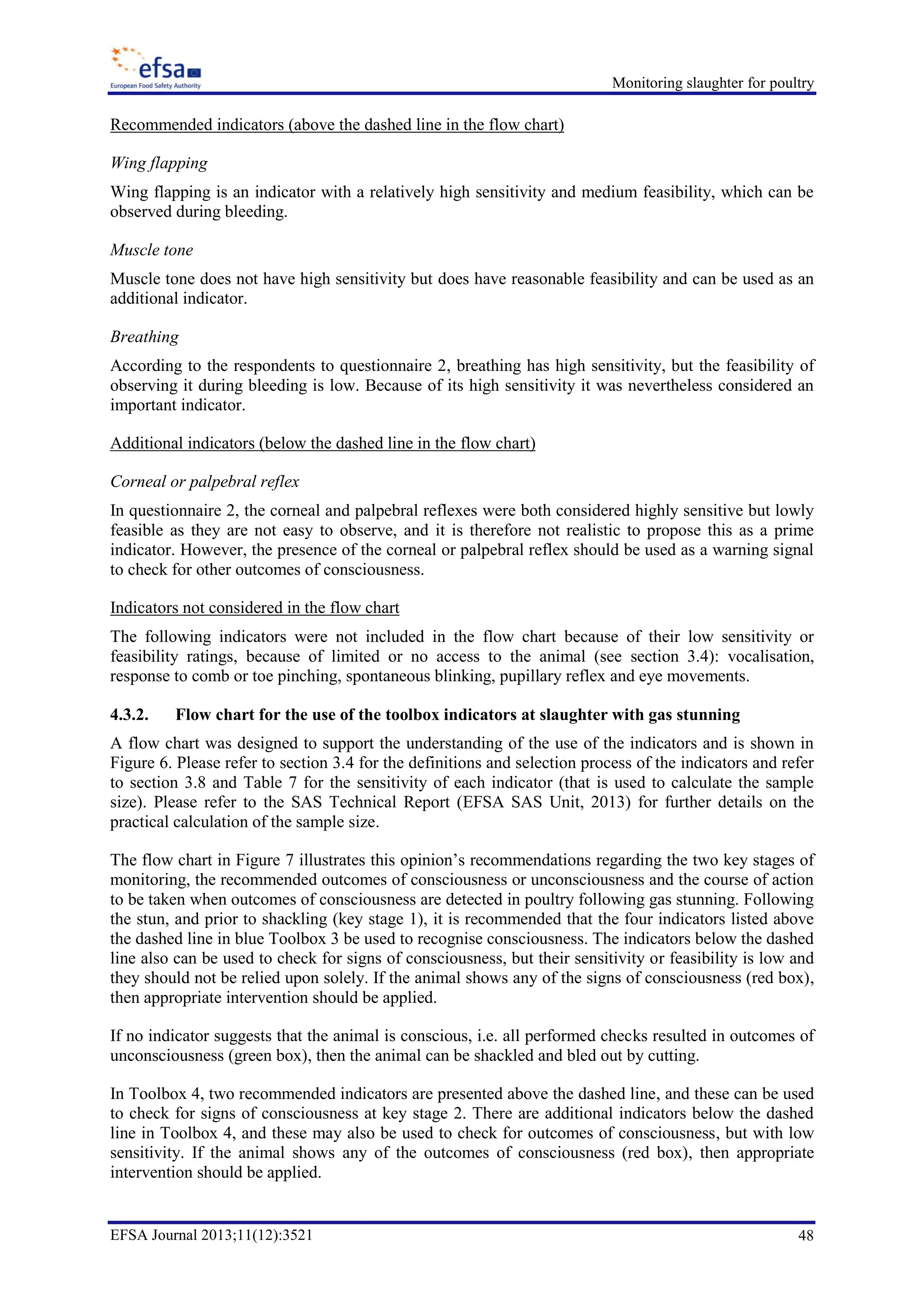 EFSA AHAW report on monitoring procedures at poultry slaughterhouses | PDF