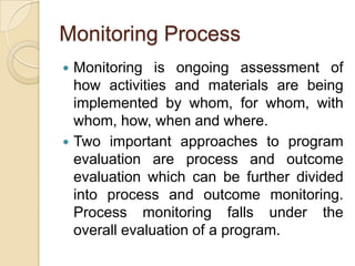 Monitoring process | PPTX