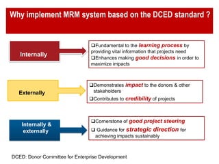 Conceptual inputs on monitoring and result measurement in private ...
