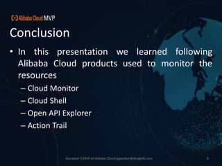 Monitoring Service of Alibaba Cloud | PPT