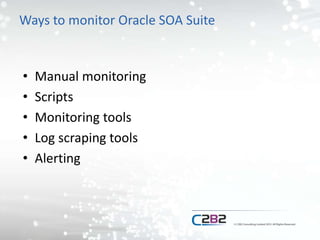 Monitoring Oracle SOA Suite | PPT