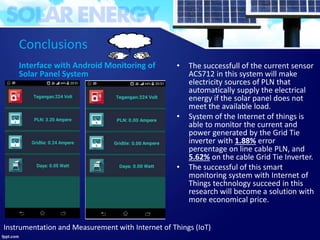 Monitoring solar with internet of things | PPTX