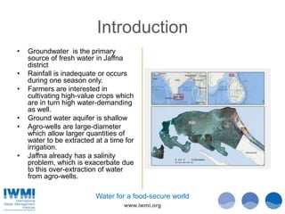 Monitoring spread of Agro wells in Jaffna using hi-resolution images | PPTX