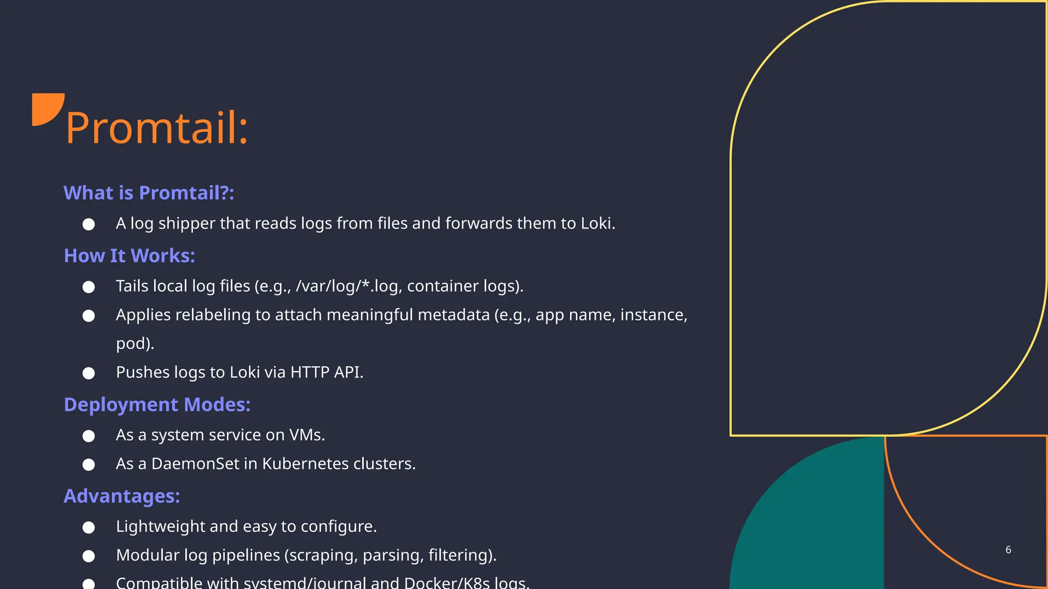 Monitoring Stack: Grafana, Loki & Promtail | PPTX