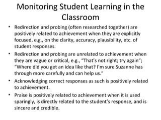 Monitoring student learning in the classroom | PPT