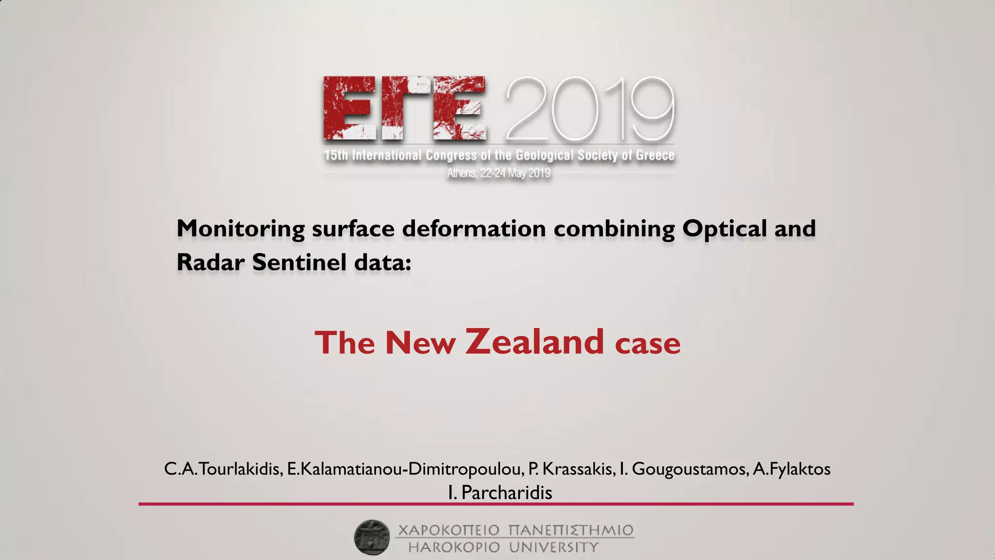 Monitoring Surface Deformation Combining Optical And Radar Sentinel Data Gsg 2019 Pdf