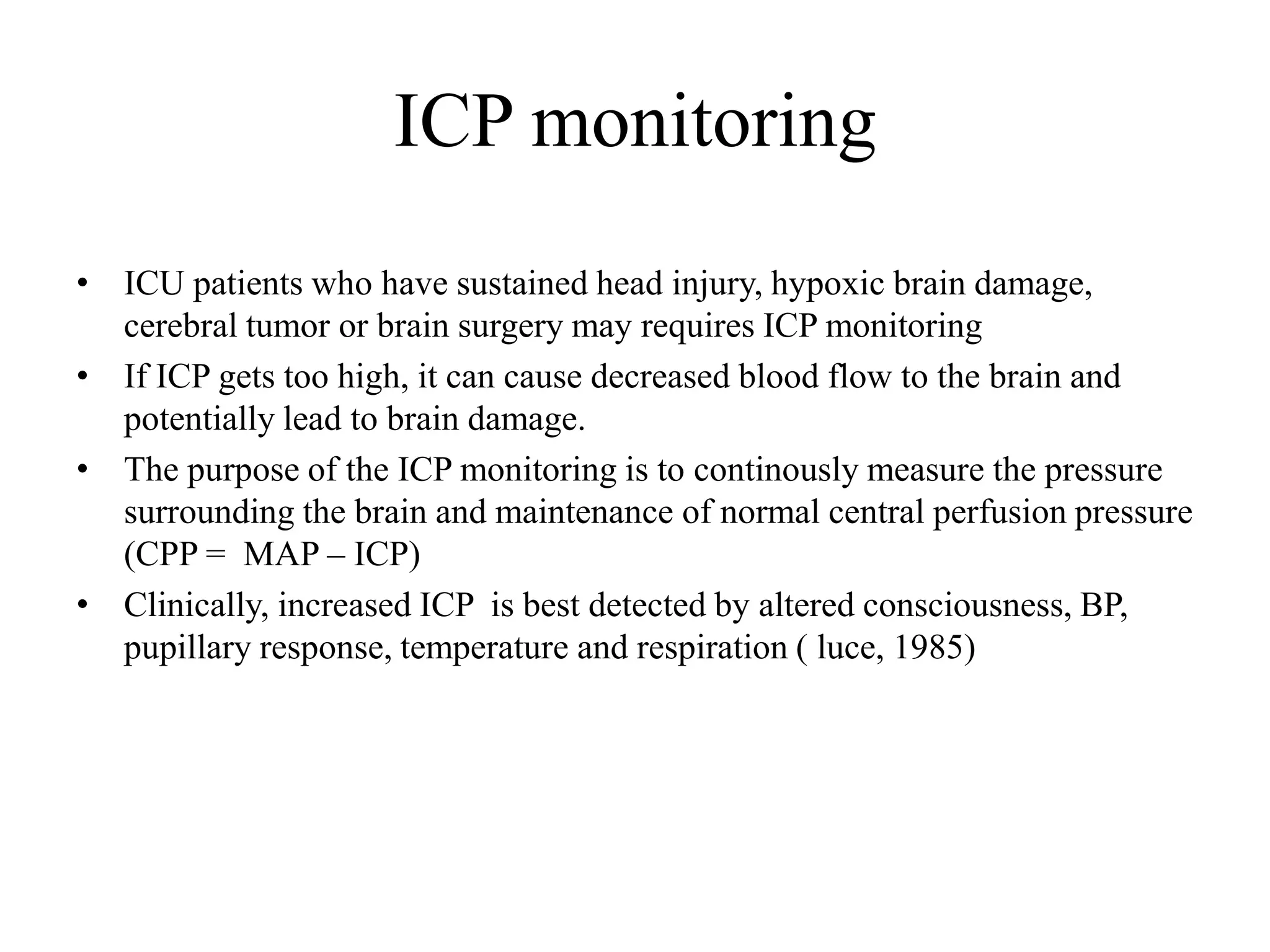 Monitoring system in icu | PDF