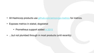Monitoring the Hashistack with Prometheus | PPT