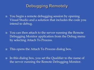 Monitoring, troubleshooting, | PPT