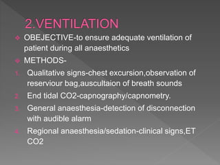 Monitoring under anaesthesia-brief description for undergrads. | PPTX