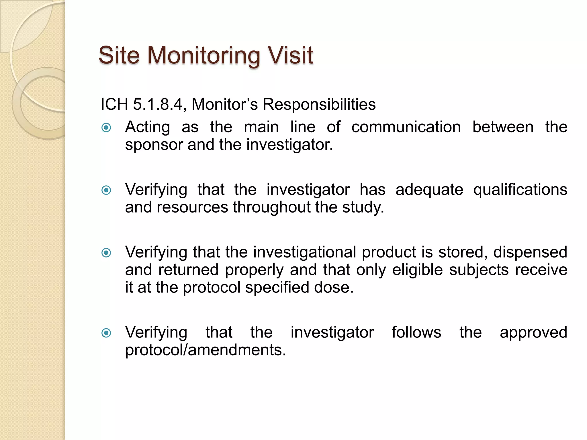 Monitoring Visits | PPTX