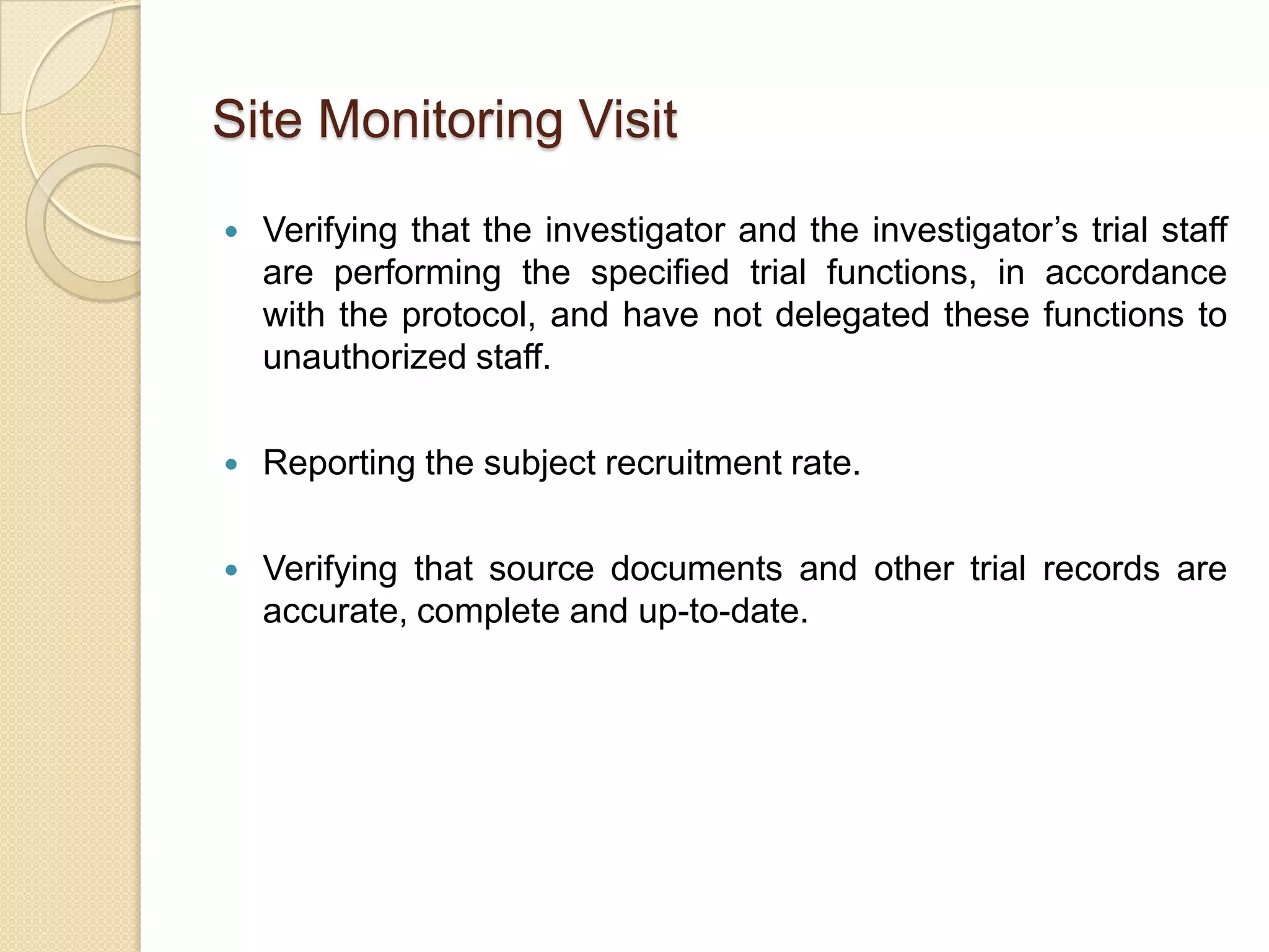Monitoring Visits | PPTX