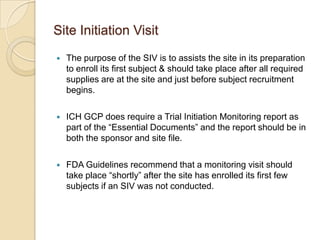 Monitoring Visits | PPTX