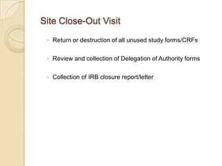 Monitoring Visits | PPTX