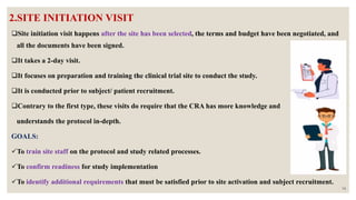 MONITORING VISIT - INVESTIGATIONAL PRODUCT | PPTX