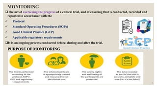 MONITORING VISIT - INVESTIGATIONAL PRODUCT | PPTX | Medical Tests ...