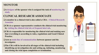 MONITORING VISIT - INVESTIGATIONAL PRODUCT | PPTX