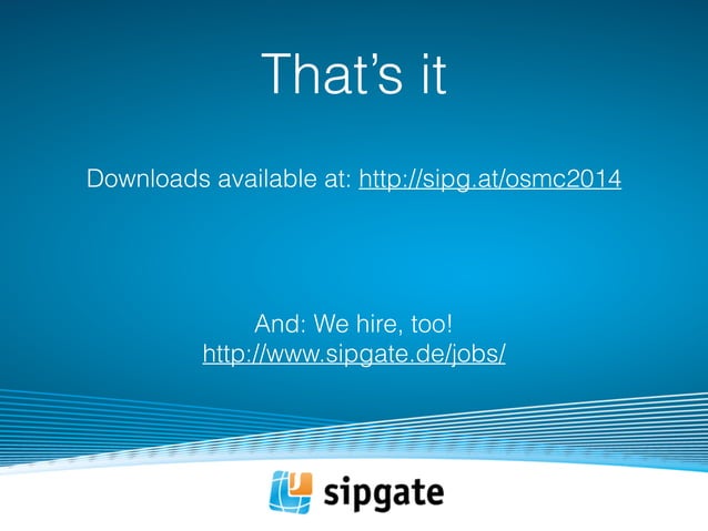 OSMC 2014: Monitoring VoIP Systems | Sebastian Damm | PPT