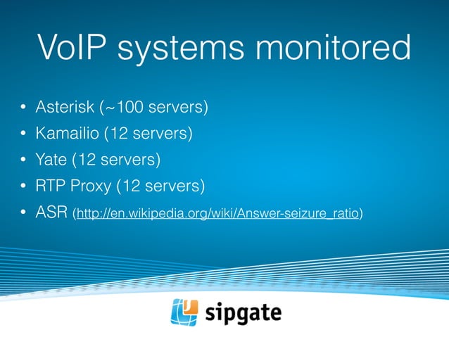 OSMC 2014: Monitoring VoIP Systems | Sebastian Damm | PPT