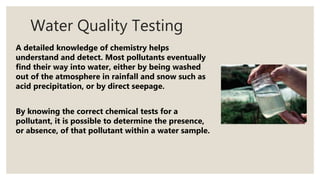 Monitoring water quality | PPTX
