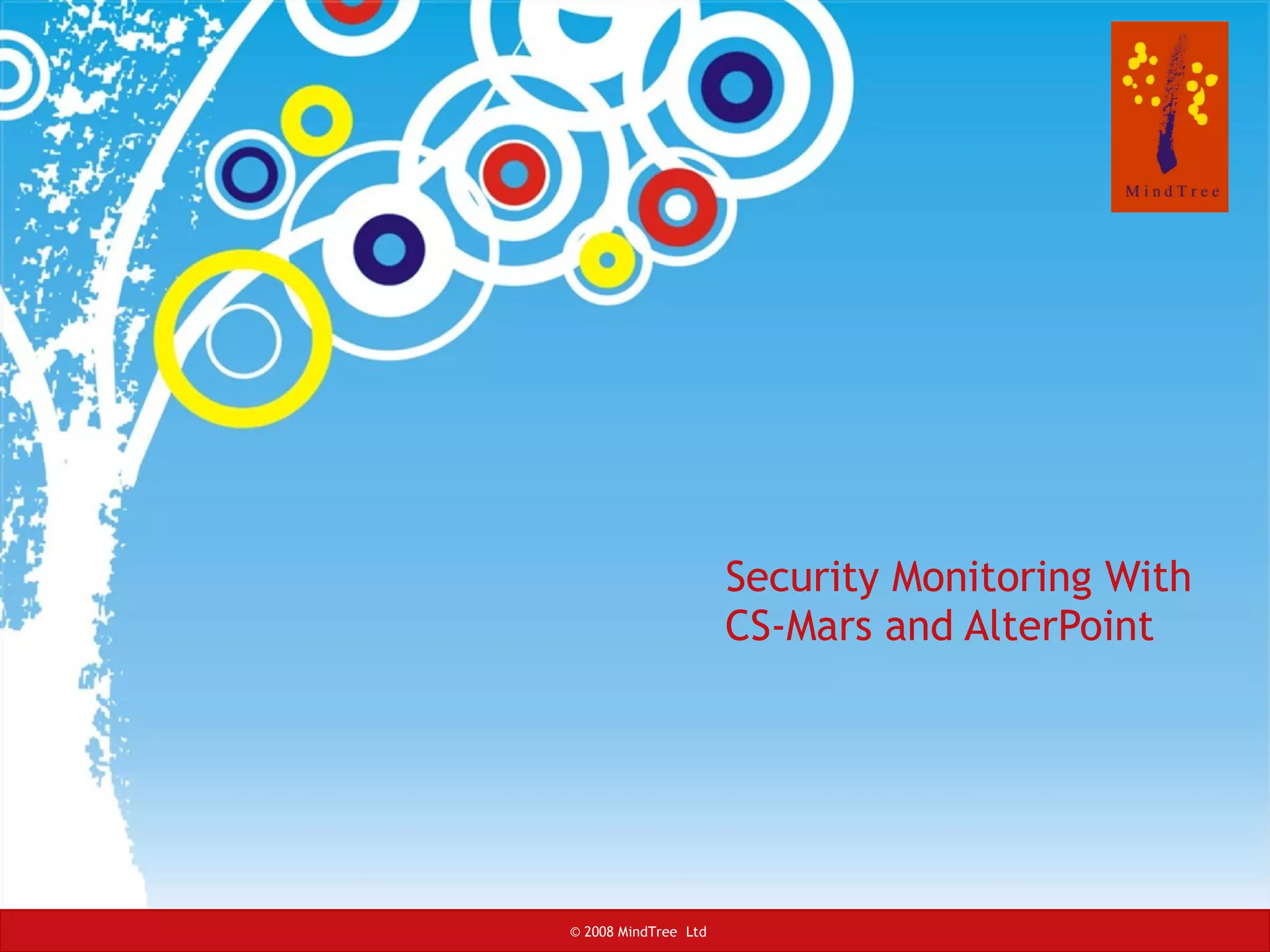 Monitoring With Alterpoint And Cs Mars | PPT