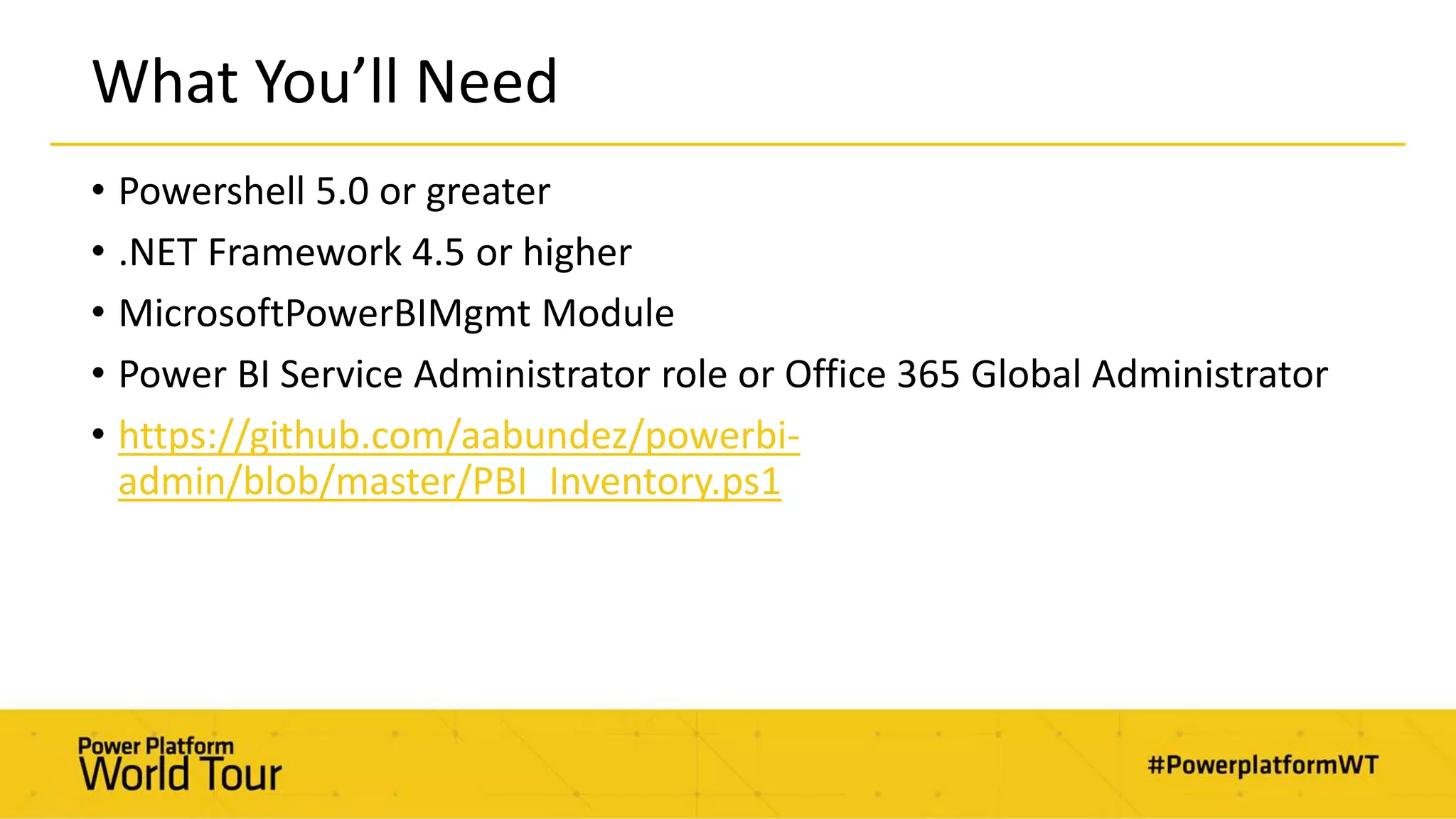 Monitoring your Power BI Tenant | PPTX