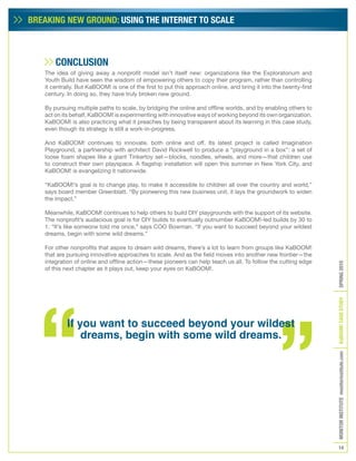 Monitor Institute: KaBOOM! Case Study | PDF