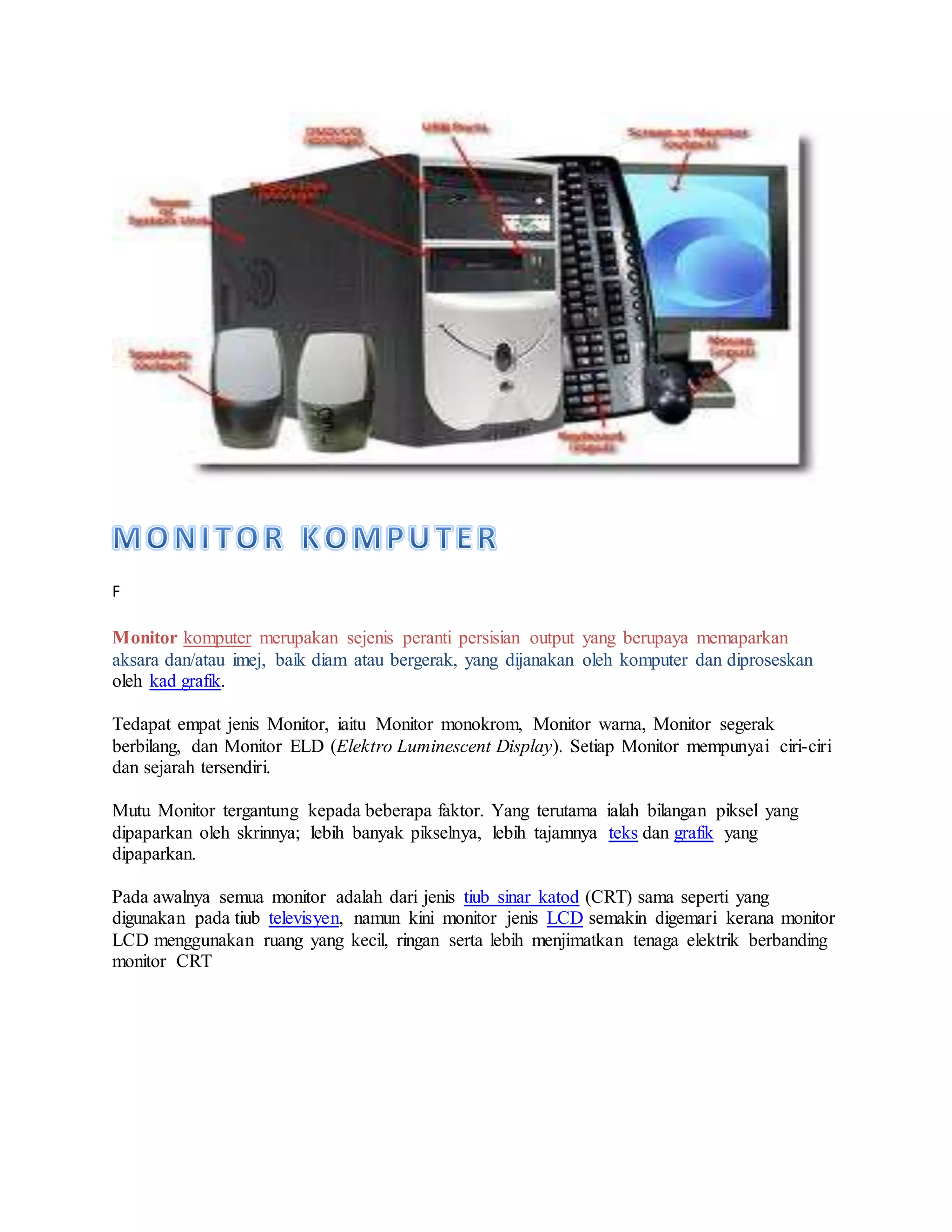 Monitor komputer | DOCX