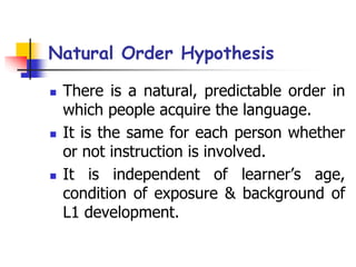 Monitor model theory krashen | PPT