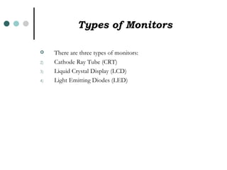 Monitors | PPT